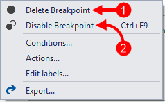 Enabling/Disabling and Deleting Breakpoints