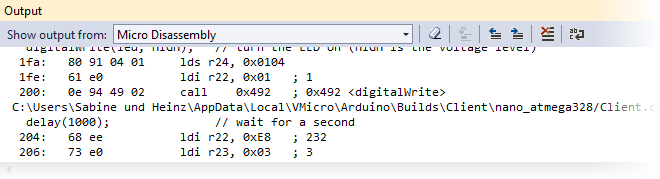 Окно вывода (Output Window)