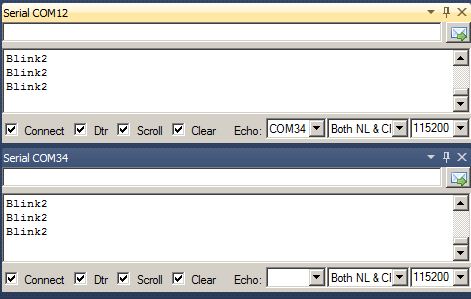 VS Arduino - Serial monitor buttons
