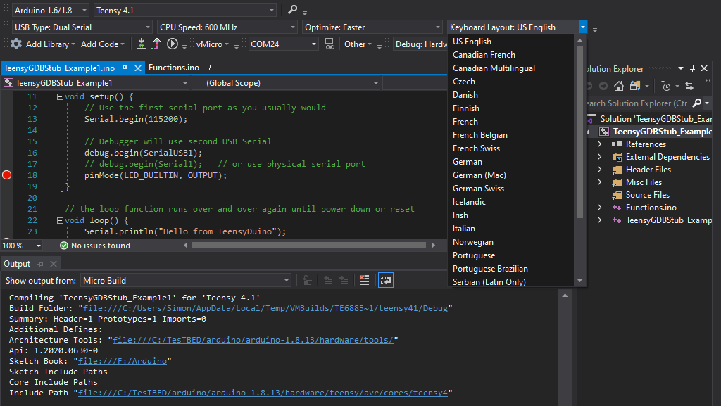 Teensy for Microsoft Visual Studio and Atmel Studio