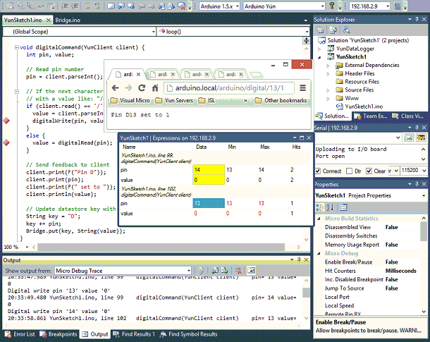 Arduino Yun Upload And Debug Yun Over Wifi